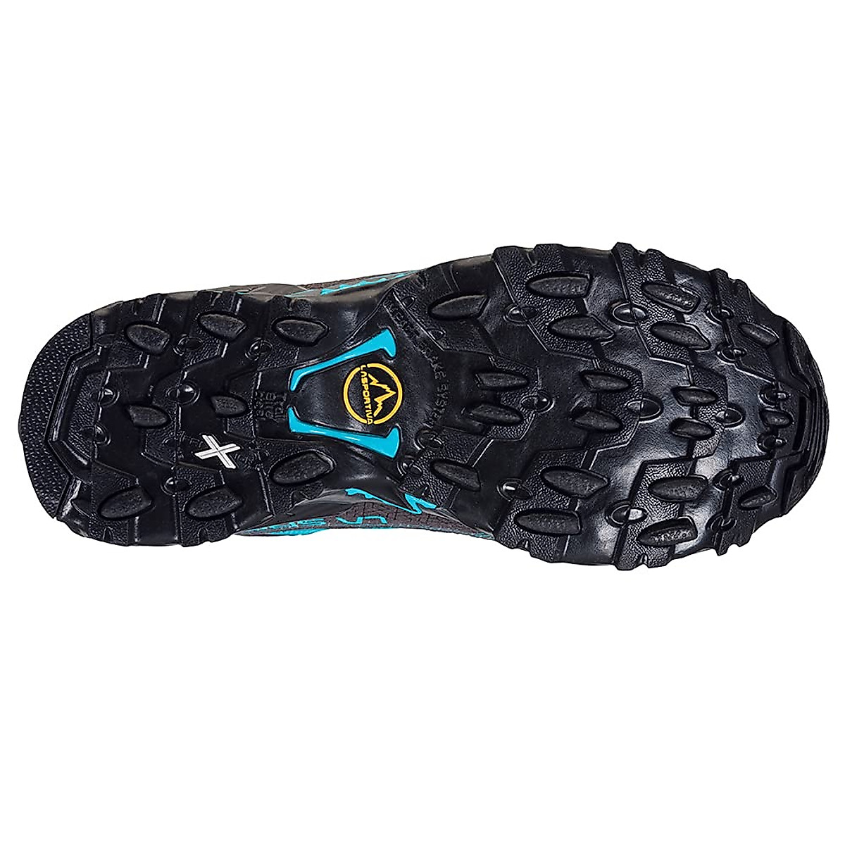 La Sportiva Womens Ultra Raptor II Mid GTX Hiking Boot, Carbon/Topaz, 8