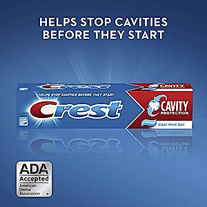 Crest Cavity Protection Toothpaste Gel Cool Mint 8.20 oz (Pack of 5)