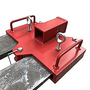 Hodenn 2 inch Forklift Hitch Receiver Dual Pallet Fork Adapter