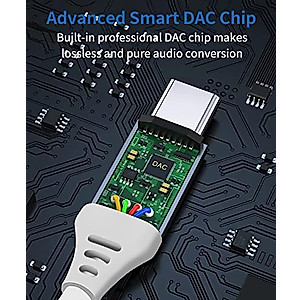 USB C to 3.5mm Headphone Jack Adapter, 2 Pack ENVEL Type C to Aux Audio Cable Compatible with iPhone 15 Pro Max Samsung Galaxy S23 S22 S21 S20 FE Ultra 5G, iPad Pro, Google Pixel 5/6/7