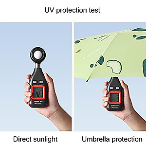 CatXQ Fruits Series Automatic Folding Umbrellas,[Rain & Sun,Windproof,Compact,Lightweight] Portable Travel Umbrellas for Woman Girl Kids - Avocado