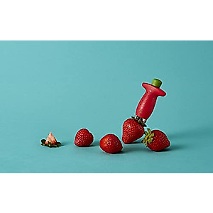 Chef'n Original Stem Gem Strawberry Huller, Red/Green -