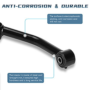 Front Upper Control Arms with Ball Joint for Nissan Titan 2004-2015, for Nissan Armada 2005-2019, Adaption 2-4" Lift Suspension Kit Tubular Adjustable Control Arm, Replacement Suspension Arms 2 PCS