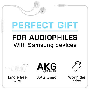 OEM UrbanX Corded Stereo Headphones for Oppo Reno2 - with Microphone and Volume Buttons - White (US Version with Warranty)