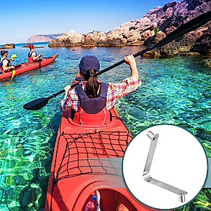 8 Pieces Double Pin Spring Button Clip Push Button Clip Tent Pole Push Button Spring Clips Stainless Steel Kayak Paddle Spring Snap Clips Tube Locking Pin Clips for Camping Replacement (6 mm)