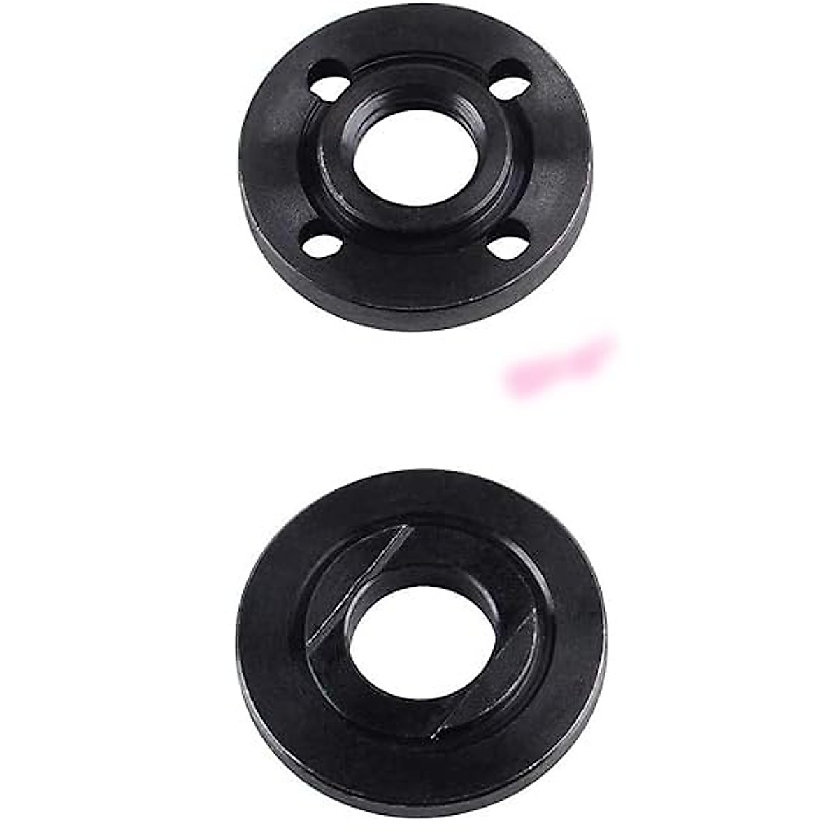 (2 Pack) N134467 Angle Grinder Nut Angle Grinder Hex Hole Flange Nuts Compatible with 636226-00 DWE402 DWE4012 DWE4120 Angle Grinder Replacement Parts - 5/8-11, black