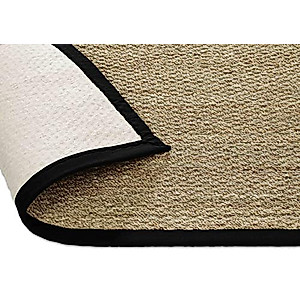 Chesapeake Seagrass Area Rug with Black border (24"x36")