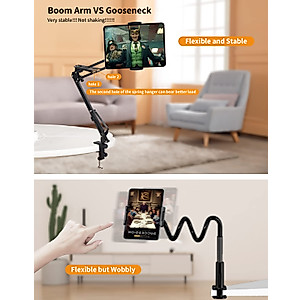 LILANZo Tablet Stand & Phone Holder, Adjustable Stand for 4.6-12.9'' Devices, Compatible with iPad, iPhone, Kindle, Fire HD, Nintendo Switch, Samsung, GoPro etc.
