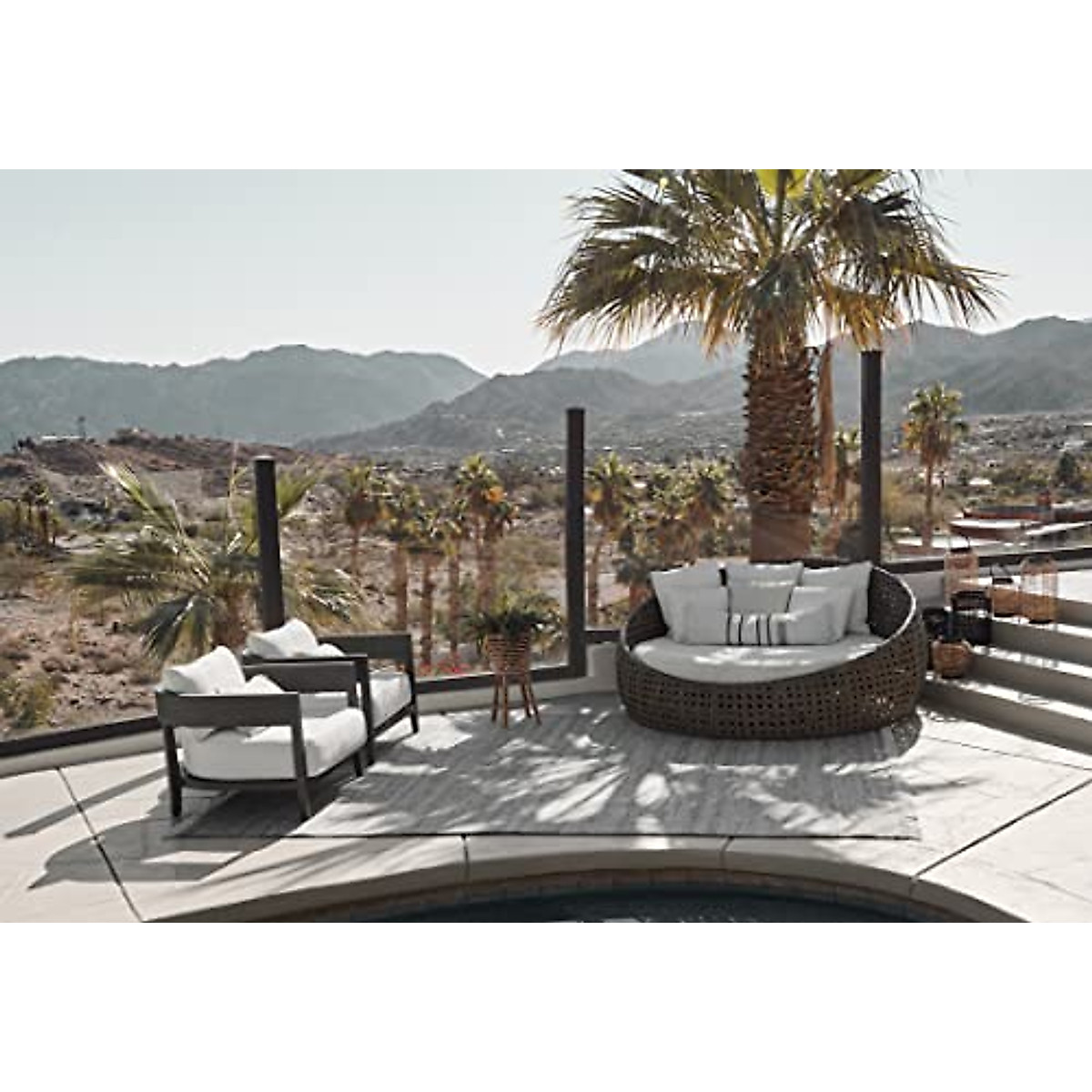 Momeni Cove Recycled P.E.T Area Rug, Grey, 2' X 3'