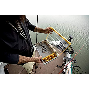 Plano Edge Flex 3700M Tackle Storage | Premium Tackle Organization with Rust Prevention | Includes 38 Flex dividers, Yellow/Gray