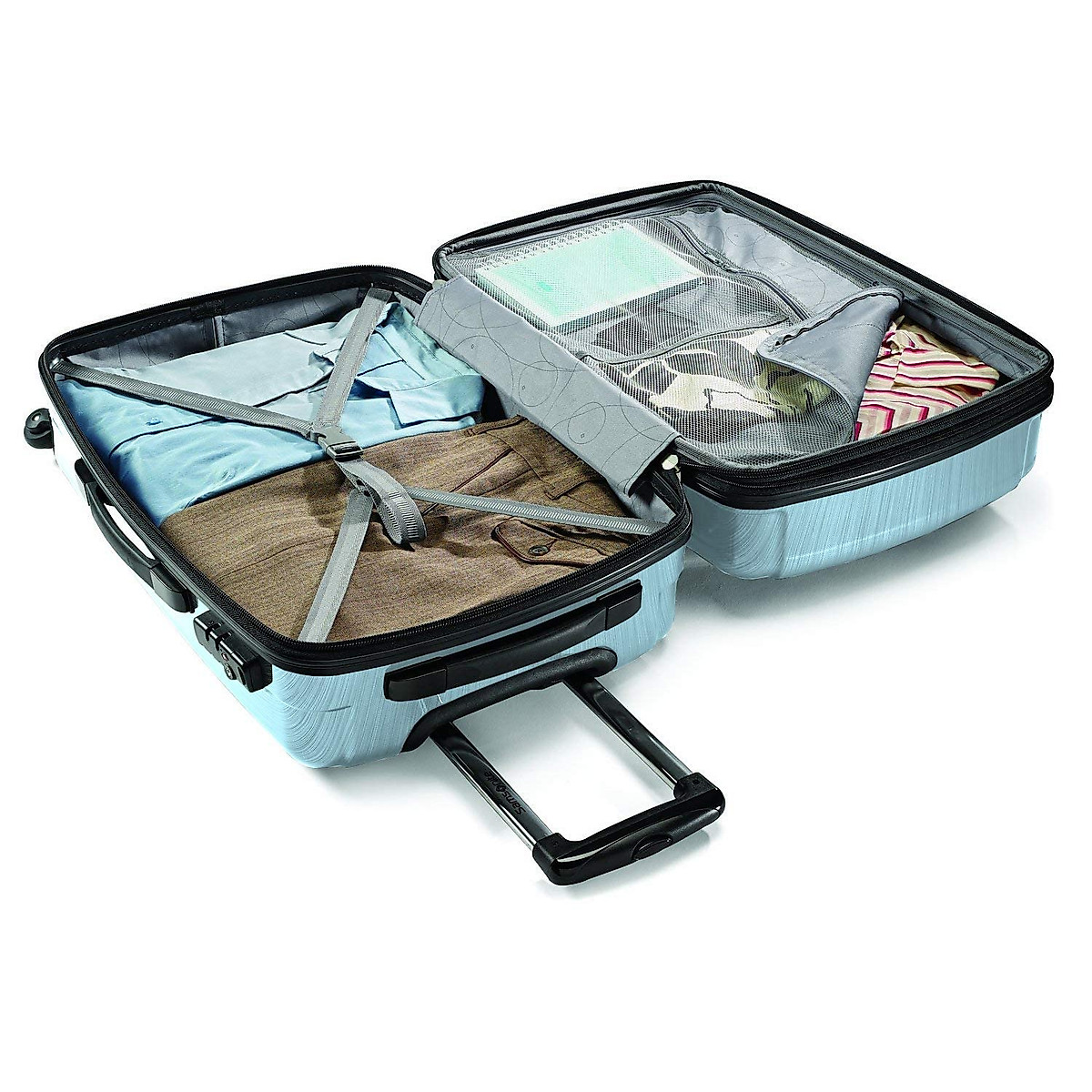 Samsonite Winfield 2 Hardside Expandable Luggage with Spinner Wheels (Ice Blue, 2-Piece Set (20/28))