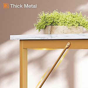 ODK Computer Desk Large Office Desk, 63 Inch Gaming Desk with Storage, Modern PC Desk Work Table with Headphone Hook for Home Office, Spliced Board, White + White Leg