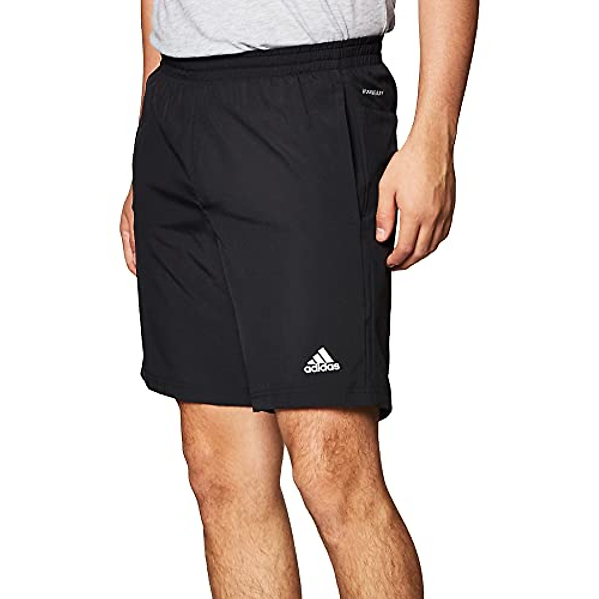 adidas Men's Run It Short Personal Best 3-Stripes Black Small 9"