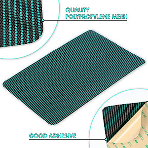 Pool Cover Patches Green 6 Pack - Pool Safety Cover Patch Kit - Swimming Pool Safety Cover Repair Mesh -Self Adhesive Pool Cover Patch Repair Kit Green, Swimming Pool Cover Repair Kit (4 x 8 Inches)