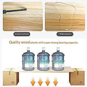 QQXX Computer Desk with Hutch and Bookshelf,47 inch Large PC Table with Metal Legs,Home Office Table Desk with Storage Shelves,Study Writing Workstation,Easy Assemble,White,31x20x29inch