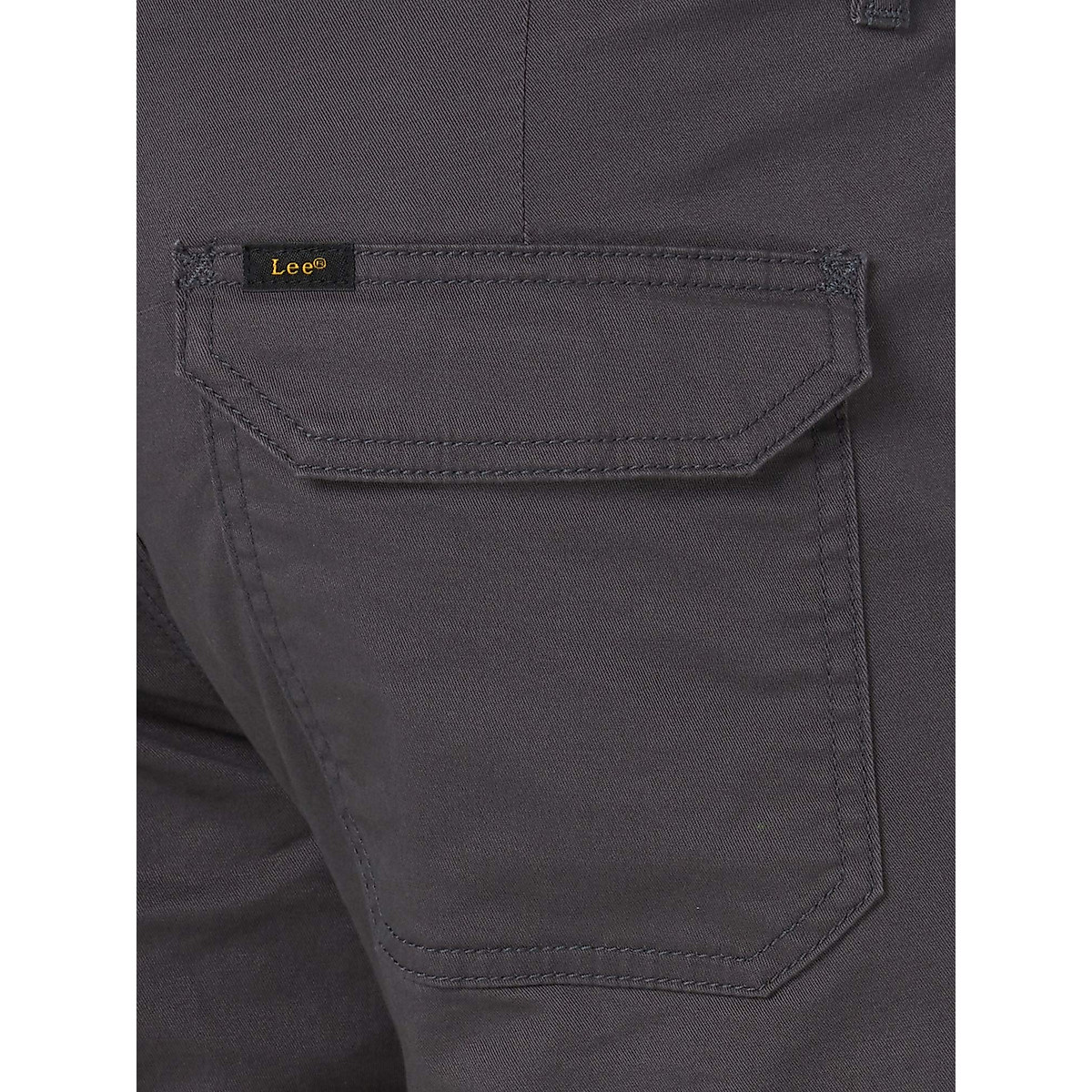 Lee Men's Extreme Motion Twill Cargo Pant Charcoal 38W x 32L