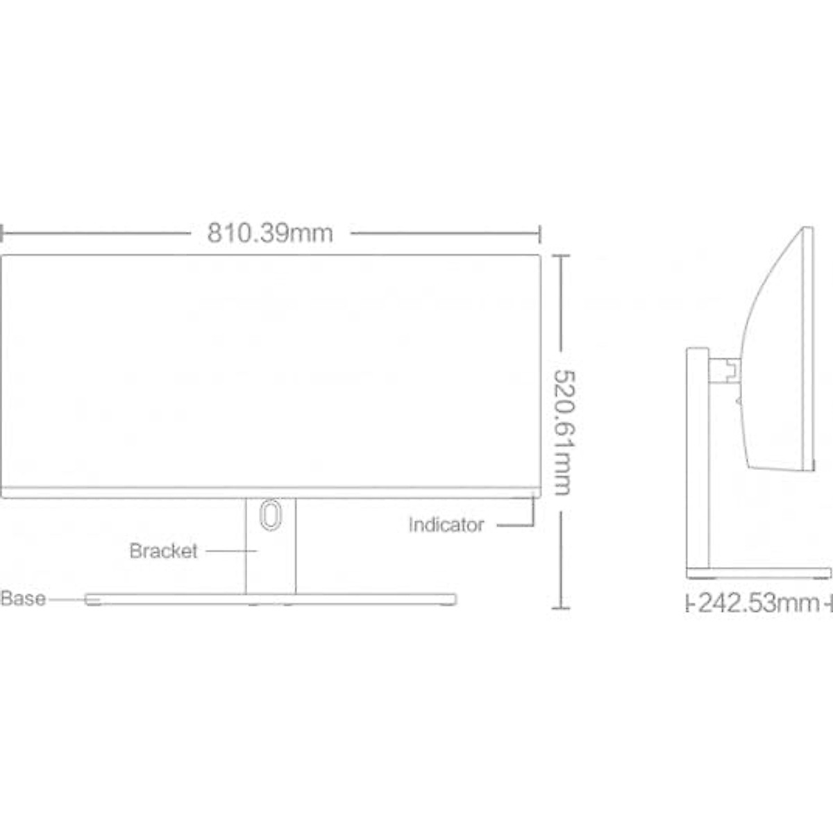 Xiaomi Mi Curved Gaming Monitor 34 Inch with AMD FreeSyncPremium (WQHD 3.440 x 1.440, 21:9, 144Hz, 4ms, 300lm, 121% sRGB, 2 HDMI, 2 Display Port, Audio Out, TUV Certified Blue Light Reduction)
