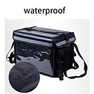 delivery bags 18.1 * 13.8 * 13.8 waterproof & flodable catreing insulated thermal bag food delivery and pizza delivery 48l-12gal