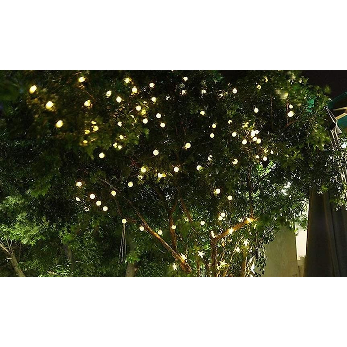 Solatec Solar String Lights, 2 Pack Outdoor String Light 60 LED 40ft 8 Lighting Modes Waterproof Solar Powered Patio Solar Light for Garden Yard Porch Wedding Party Decor (Warm White)