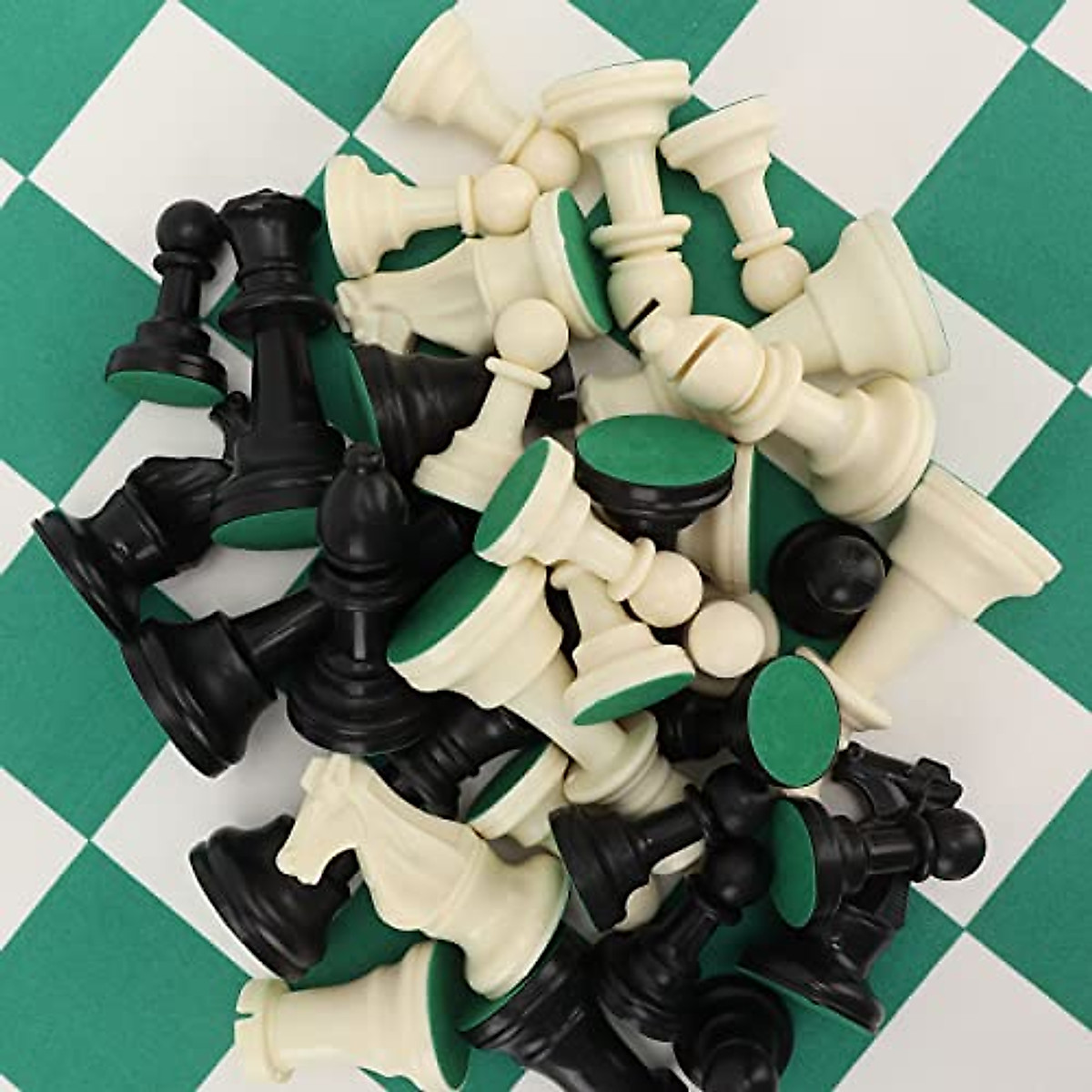 Portable Chess Checkers Set, 2 in 1 Travel Board Games Folding Roll Up Board Travel Chess Checkers Games Set with Zipper Storage Bag Beginner Chess Set for Kids and Adults