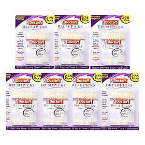 The Doctor's BrushPicks Interdental Toothpicks, 275 Count (Pack of 7)