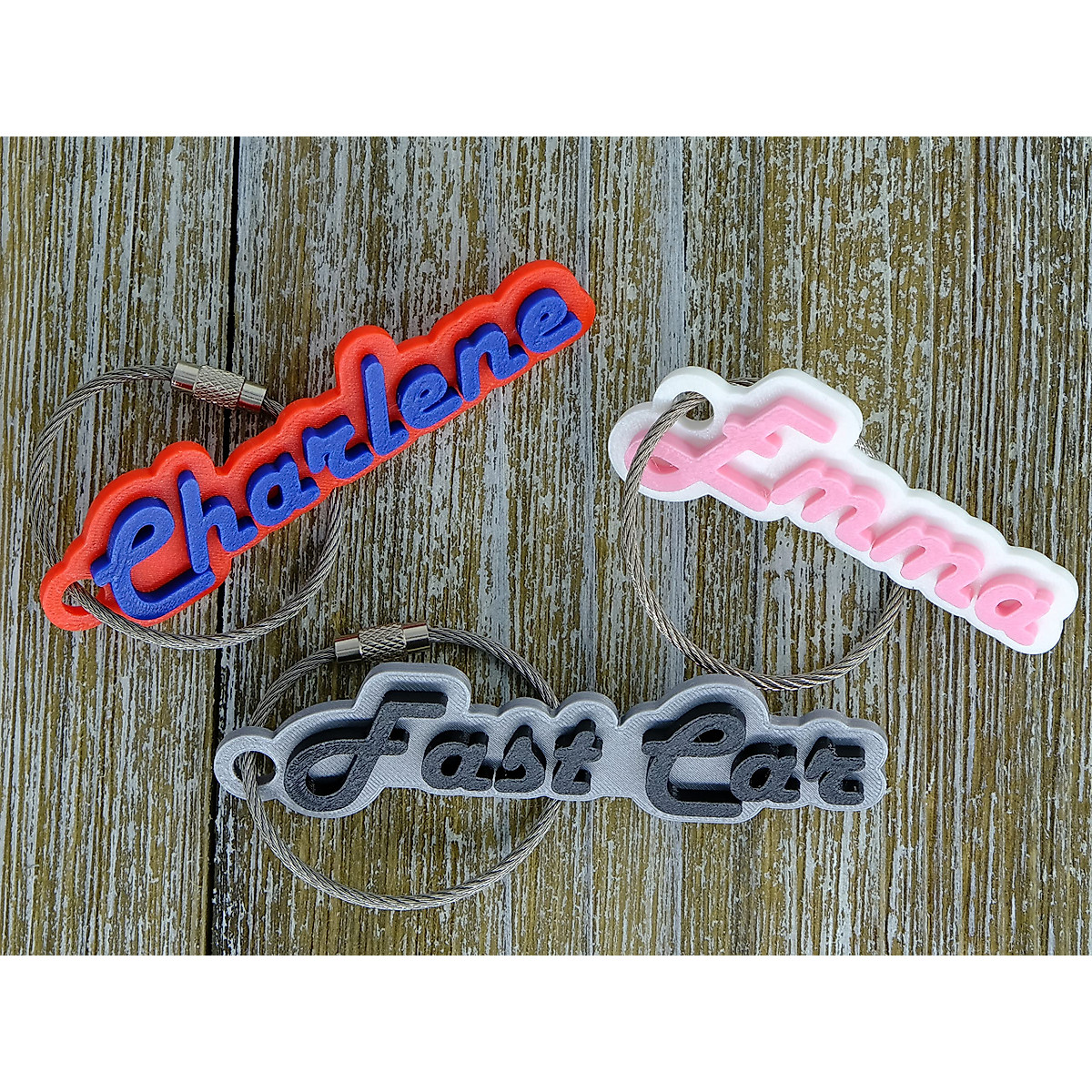 Retro Personalized Water Bottle and Bag Name Tag, Hard Plastic Luggage Label Custom Nametag