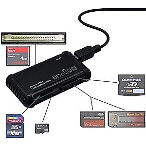 High Speed All-in-1 Memory Card Reader/Writer for SD/SDHC, Micro SD, CF, XD, MS/Pro & Duo Cards
