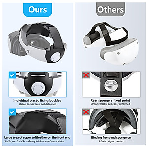 Head Strap for PlayStation VR2, PSVR 2 Strap Accessories Compatible with PS5 VR2 -Adjustable, Enhanced Comfort, Reduce Head Pressure