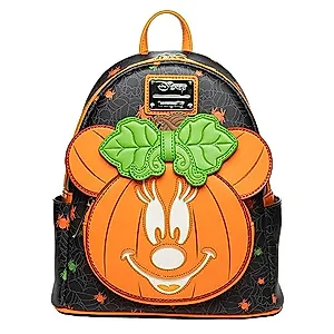 Loungefly Disney Glow in the Dark Pumpkin Minnie Mouse Women's Backpack