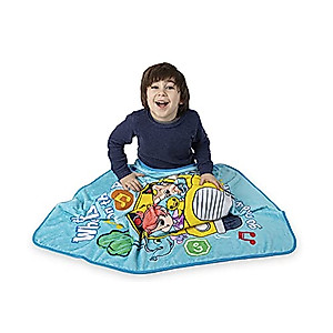 CoComelon Musical Warm, Plush, Throw Blanket That Plays The Theme Song - Extra Cozy and Comfy for Your Toddler, Blue