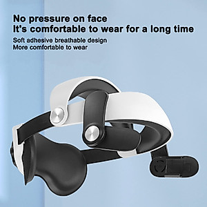 Head Strap for Quest 2, Replacement Comfort Head Strap Accessories, and Detachable VR Headband for Quest 2