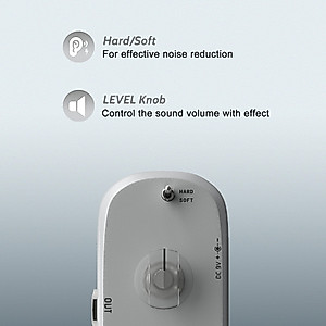 AZOR Noise Gate Pedal, Guitar Noise Killer Pedals Suppressor Effect 2 Modes with Guitar Pedal Power Cable,9V Battery Clip Converter Power Cable