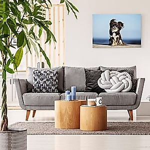 Custom Canvas Prints with Your Photo - Personalized Canvas Pictures on Wall Art for Bedroom, Living Room, Gifts for Family, Wedding, Friends,Home Decoration,Pet/Animal, White, 6 in x 8 in