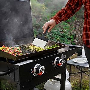 Griddle Cleaning Kit for Blackstone- Heavy-Duty Metal Scraper, 2 Grill Cleaning Blocks, and 6 Scouring Pads with Holder - Ultimate Flatop Maintenance Set