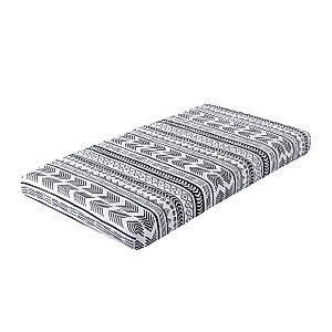Nordic Stripes 3-Piece Baby Boy Crib Bedding Set - Cotton Quilt, Crib Sheet, Changing Pad Cover: Tribal Nursery Bedding, Boy Arrow Crib Bedding, Black and White Baby Bedding Crib Sets by Soul and Lane