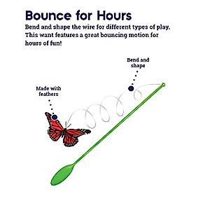 Petstages Butterfly Chase Cat Teaser Wand