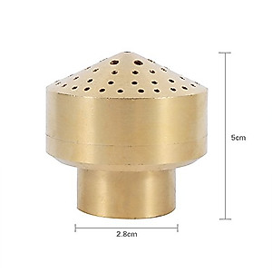 1/4''1/2''3/4''1''3/2''2''Brass Column Garden Pond Water Fountain Nozzle Sprinkle Spray Head(3/4")
