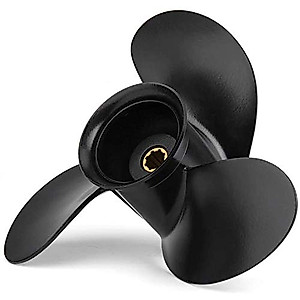 Ayaksmi Jason Marine OEM Grade 9 x 9 Aluminum Outboard Propeller fit Mercury Engines 9.9-15HP, Hub Kits Installed, Ref No.48-828156A12, 8 Spline Tooth, RH