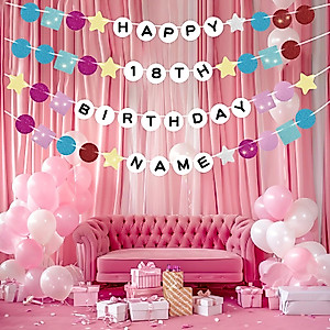 Slitunk Birthday Decorations, 173 PCS Birthday Banner, DIY Friendship Bracelet Birthday Banner, Glitter Era Tour Birthday Party Decorations for Music Theme