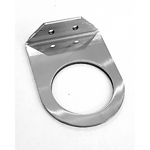 Set of Two Wall Mounted Wine Bottle Holders, Single Wine Rack (Build Your own) (Brushed Stainless)