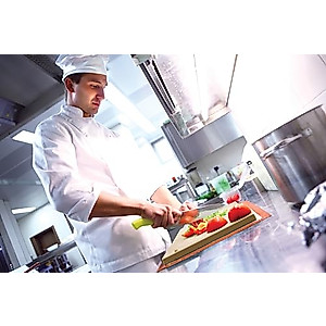 NoTrax 6" x 8" x 0.5" Sani-Tuff T45 Natural Rubber Cutting Board, Non-Skid Professional-Grade, Made in USA, T45S2006BF