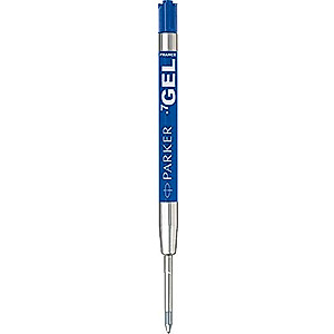 Parker Quink Refill Ink for Ballpoint Ball Pens, Medium Point, Blue Ink, 4-Total refills ( 30526PP-2PK)