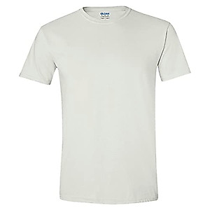 Gildan Men's Cotton Stretch T-shirts, Multipack, Artic White (Crew 3-Pack), Small