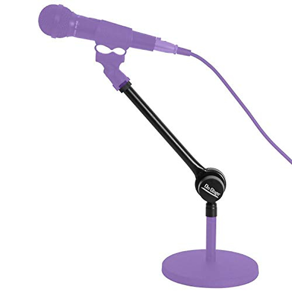 OnStage Posi-Lok Mini Microphone Boom Arm, Black 15 x 3 x 5 inches