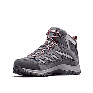 Columbia Women's Crestwood Mid Waterproof Hiking Boot Shoe, Graphite, Daredevil, 8.5