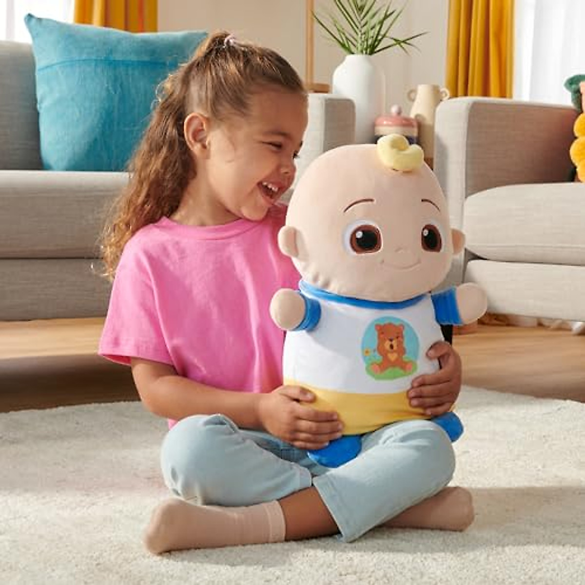 Squishmallows Original CoComelon HugMees 14-Inch JJ - Large Ultrasoft Official Jazwares Plush