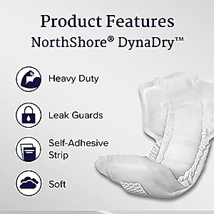 NorthShore DynaDry Supreme Liners, 2X-Large, Pack/28