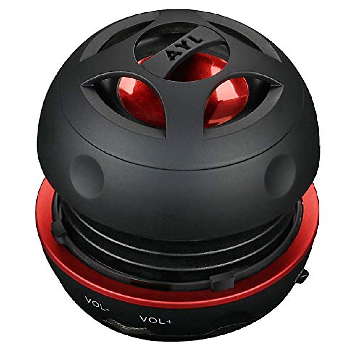 AYL Mini Speaker System, Portable Plug in Speaker with 3.5mm Aux Audio Input, External Speaker for Laptop Computer, MP3 Player, iPhone, iPad, Cell Phone (Black)