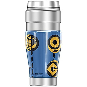 THERMOS Minions OFFICIAL Kevin Blue STAINLESS KING Stainless Steel Travel Tumbler, Vacuum insulated & Double Wall, 16oz