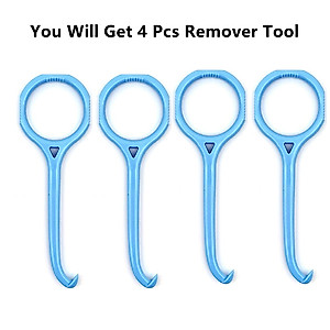 4 Pcs Remover Tool Clear Aligner Removal Tool for Invisible Removable Braces (Clear)